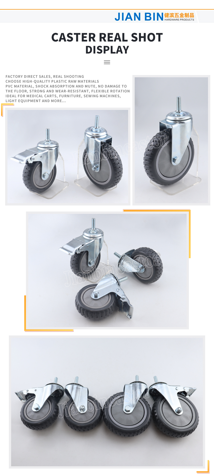 China 3-5inch cabinet caster customized cabinet for kids castor wheel ...